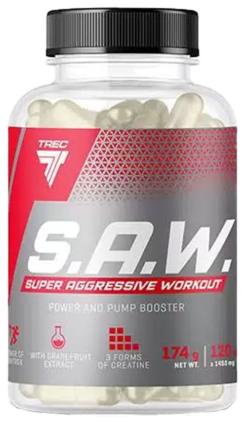 Trec Nutrition S.A.W, Суперконцентрированная энергетическая формула, 120 капсул