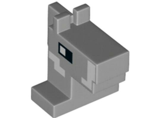 Деталь Lego 25769pb03 Creature Head Pixelated Horse with Cheek and Side of Nose Pattern (Minecraft Horse)