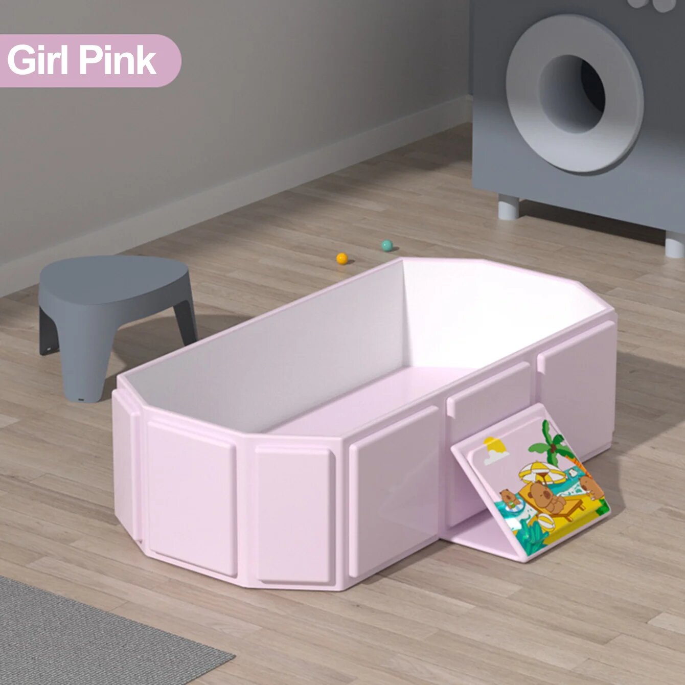 Надувная складная ванна Pink или Green Розовый, Pink
