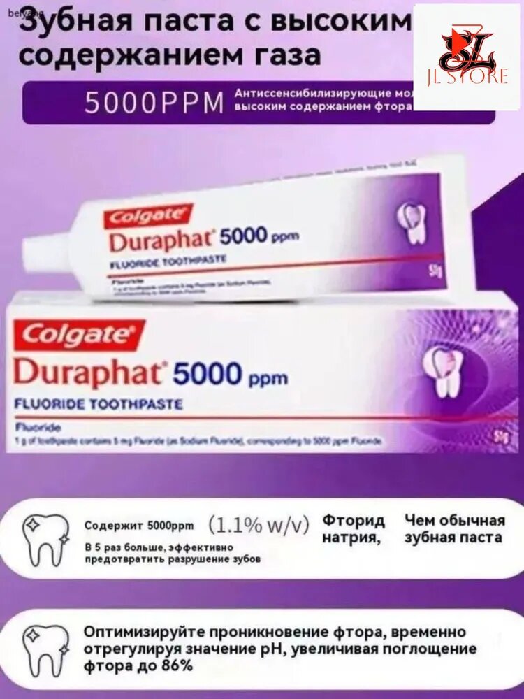 Зубная паста Duraphat 5000ppm, 51 г, премиум