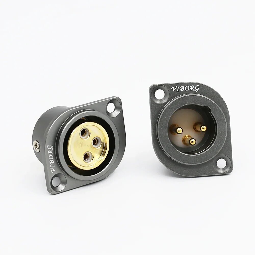 XLR разъем Audiocrast, медь, 3-контактный female