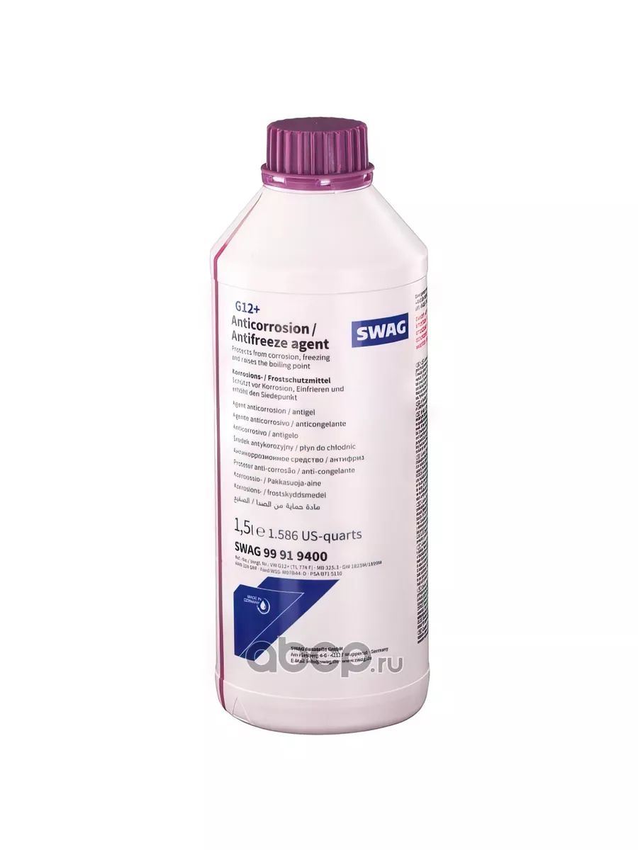 Антифриз (концентрат) 1,5 л, фиолетовый, G12+, Ford