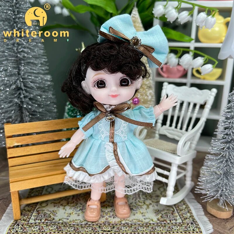 Whiteroom Об11 кукла 10 см пластик для детей от 3 лет Ice green