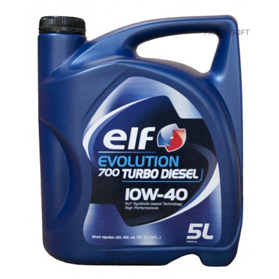 ELF EVOLUTION 700 TURBO D 10W40 5Л 3ШТ моторно от официального дистрибьютора, ELF, артикул 196139