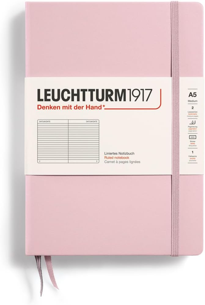 Блокнот Leuchtturm1917, средний, в линейку, цвет Powder