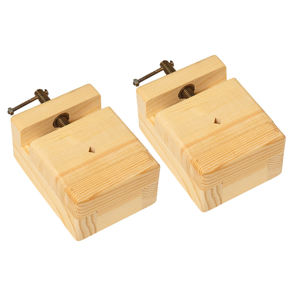 Инструмент Для Фиксации При Гравировке Из Сосны 2 Штуки 9.5x6.5x4.5cm