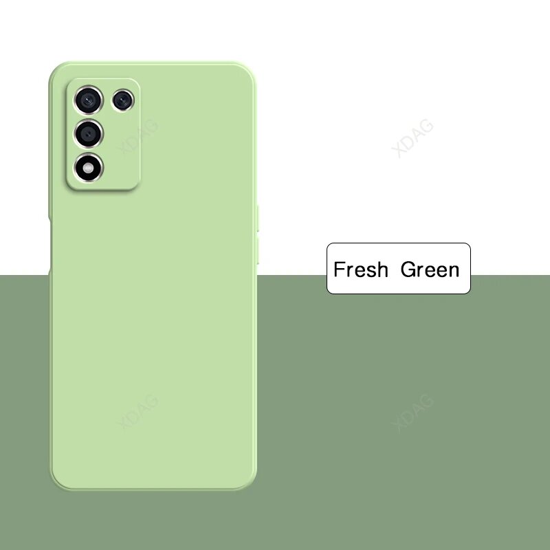 Силиконовый чехол Fresh Green для Realme Q3S