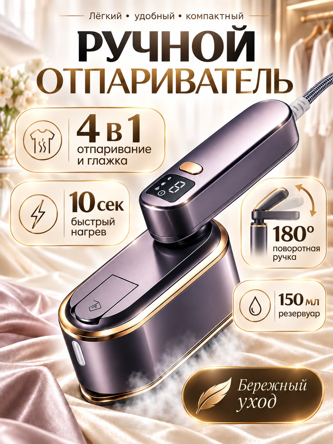 Отпариватель Для Одежды Ручной; Парогенератор Для Одежды; Отпариватель Вертикальный
