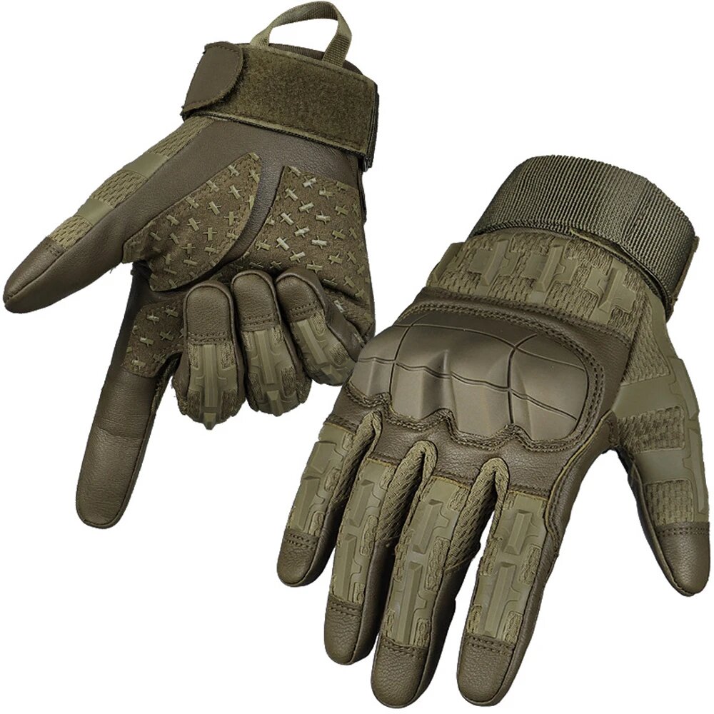 Тактические перчатки Army green XL