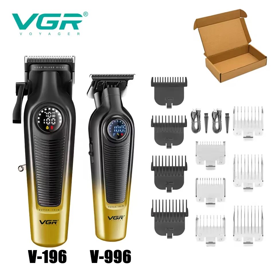 Триммер для волос VGR V-996 GOLDEN Kit