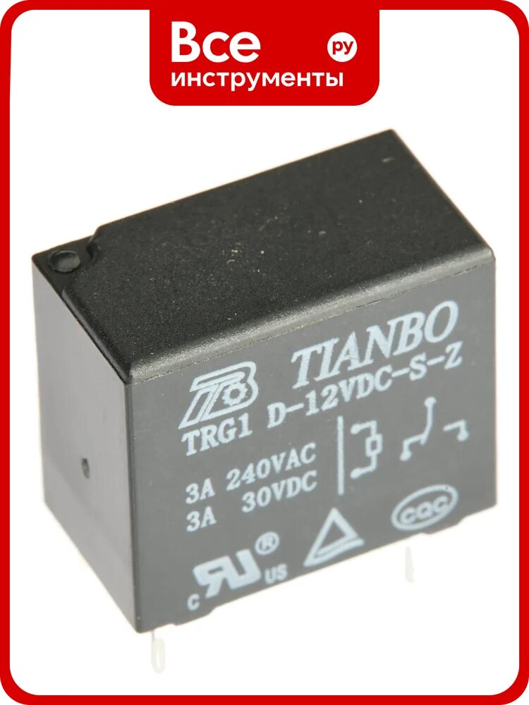 Реле электромагнитное Tianbo RELAY (100 шт/упак) TRG1-D-12VDC-S-Z 1354
