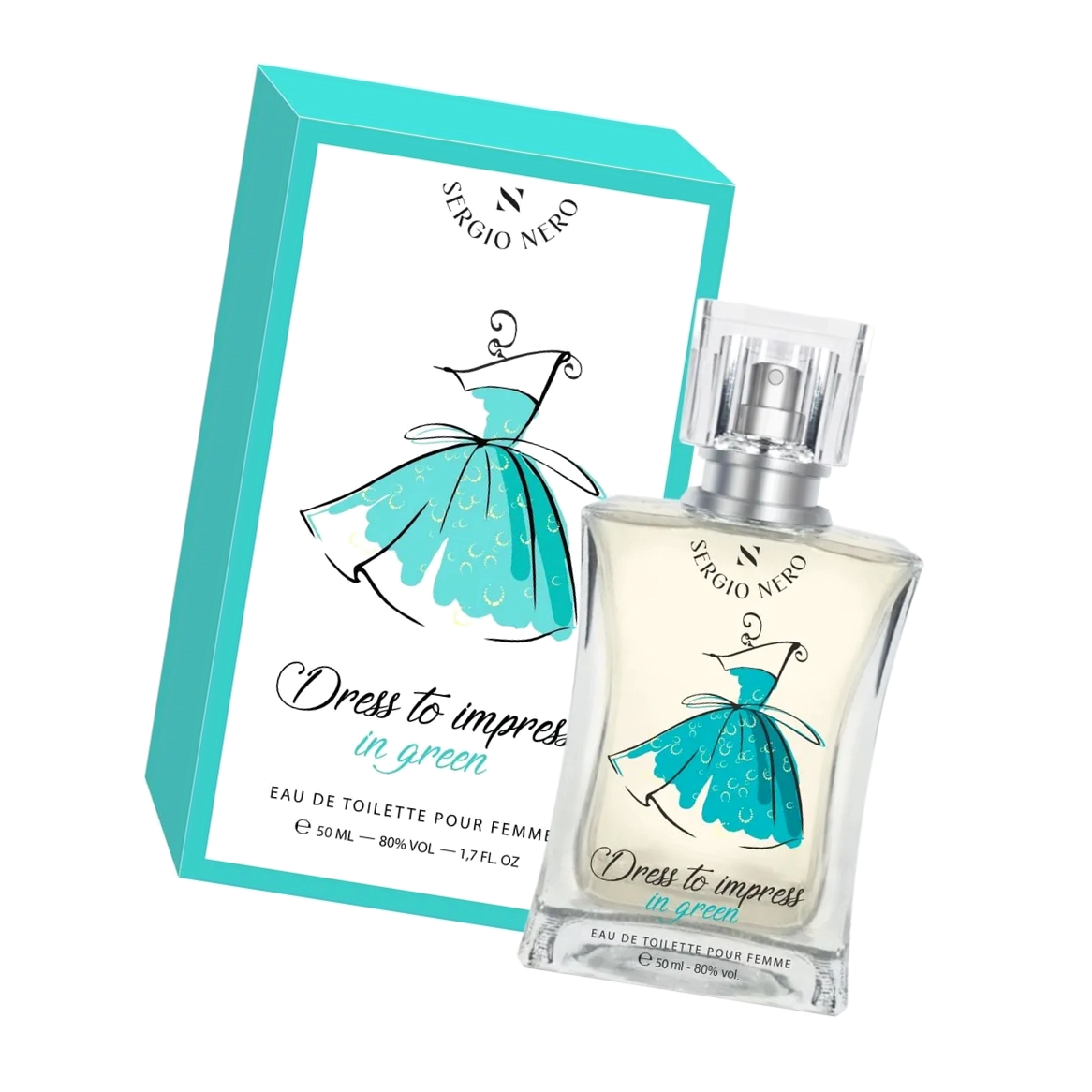 Sergio Nero Dress To Impress In Green туалетная вода для женщин 50 мл - Зеленое Платье