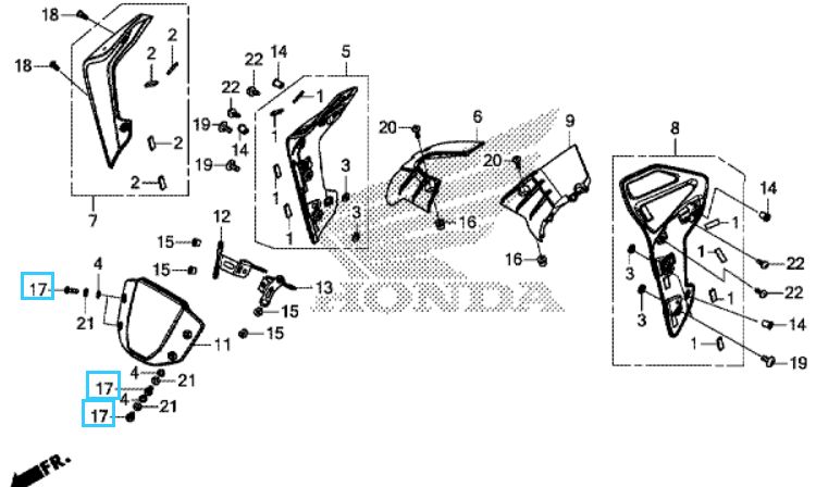 Болт, специальный, 5х16; Артикул Honda: 90116MKFD40 (Оригинал)