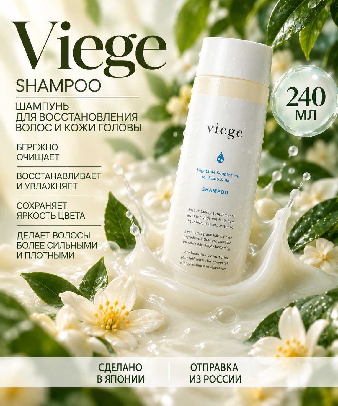 Viege Shampoo 240 мл Шампунь для волос