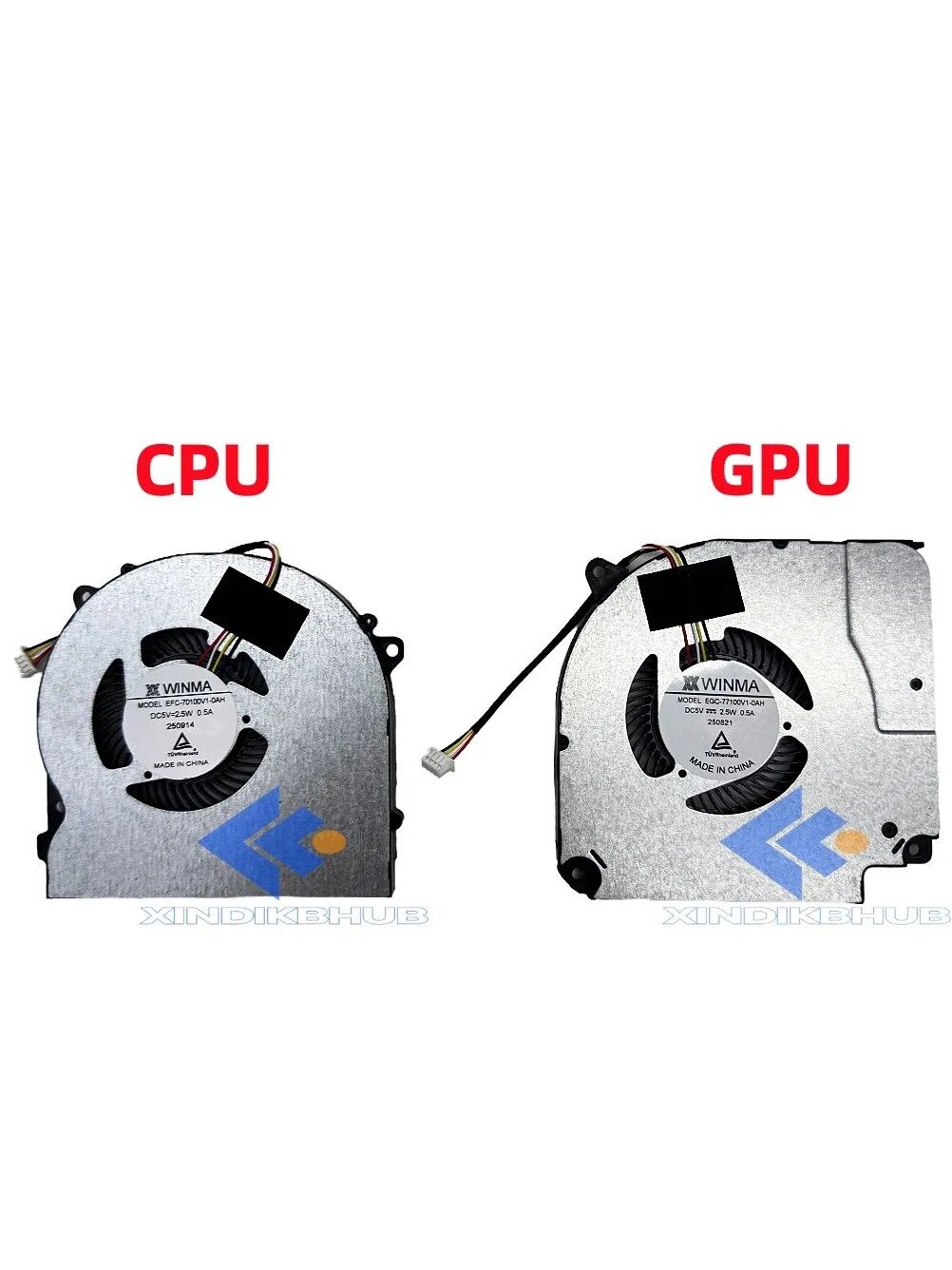 Кулер для ноутбука HASEE 911ME/MT T58-V T90-V65 Z6 Z7M-CT5 CT7NA, CPU+GPU, 150x100x35 мм, 80 г, голубой/лиловый