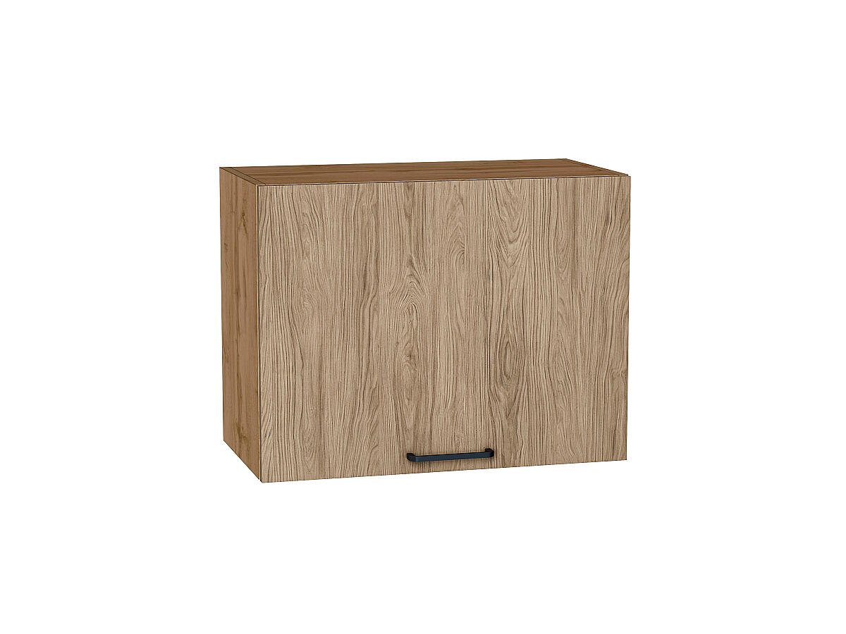 Шкаф верхний горизонтальный Флэт, цвет фасада Natural Casella Oak 2S, цвет каркаса Дуб Вотан, 458*600*318 (В*Ш*Г) мм