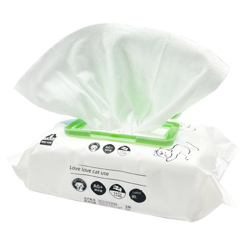 Uomipet Pet Wet Wipes 50 листов компактный набор для путешествий антибактериальный для кошек и собак