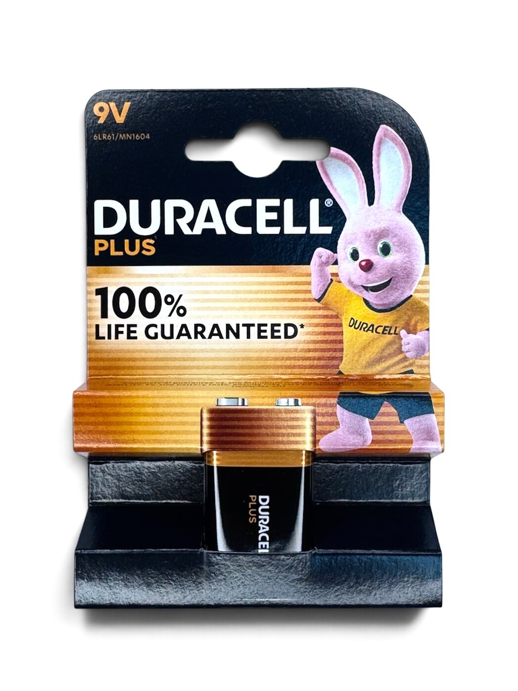 Батарейка DURACELL PLUS 9V BL1, (1) шт. в блистере, щелочная