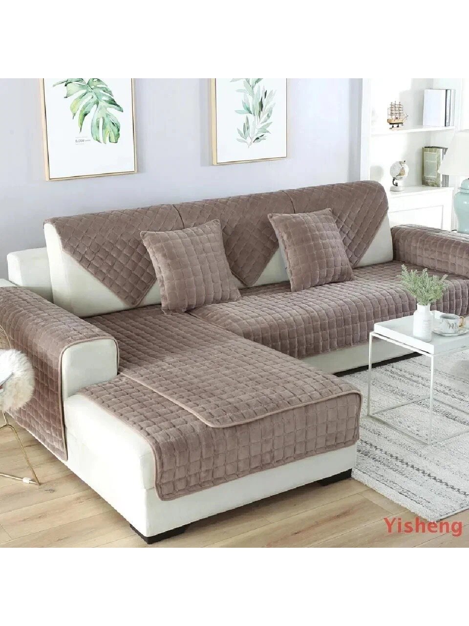 Yisheng Чехол на мебель для дивана, 240 см х 110см