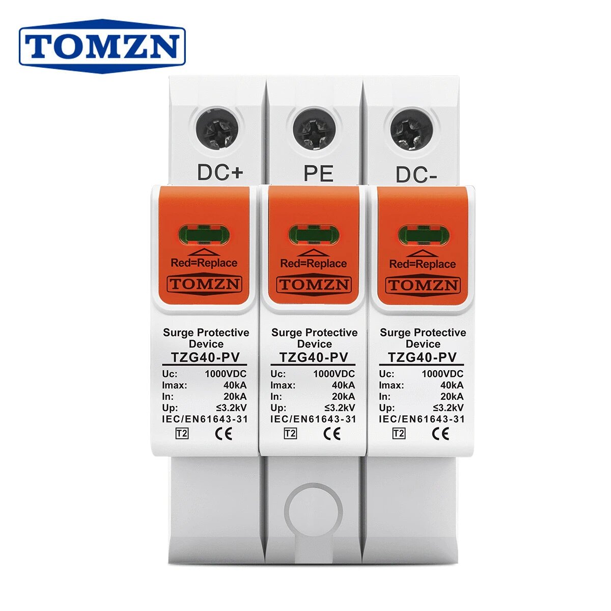Автоматический выключатель TOMZN TZG40-PV 3P 20-40kA 1500V DC