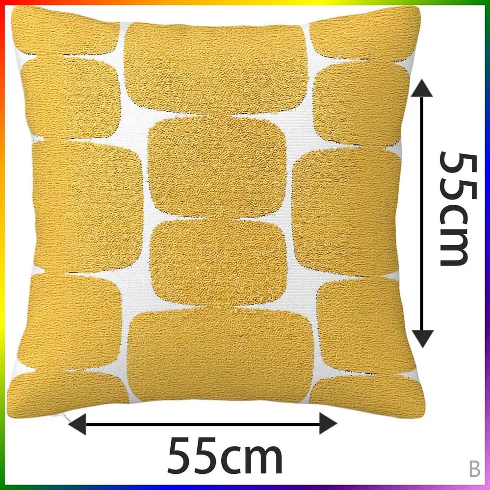 Наперник 45x45 см 1 шт джерси, разноцветный аниме