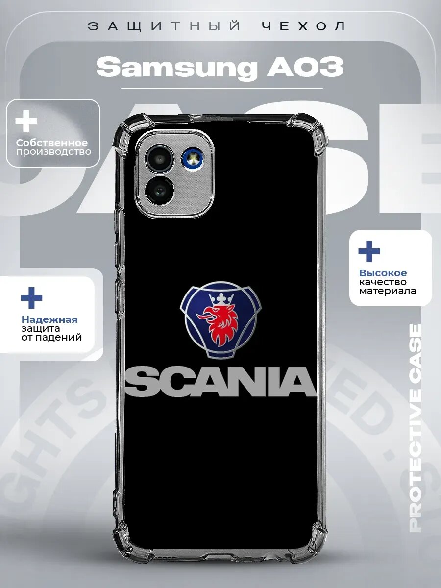 Чехол на Samsung A03 с принтом Scania