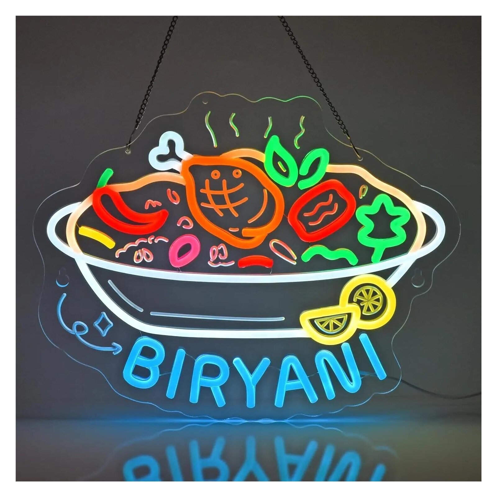 Biryani Неоновая Вывеска Декор 41смx32см