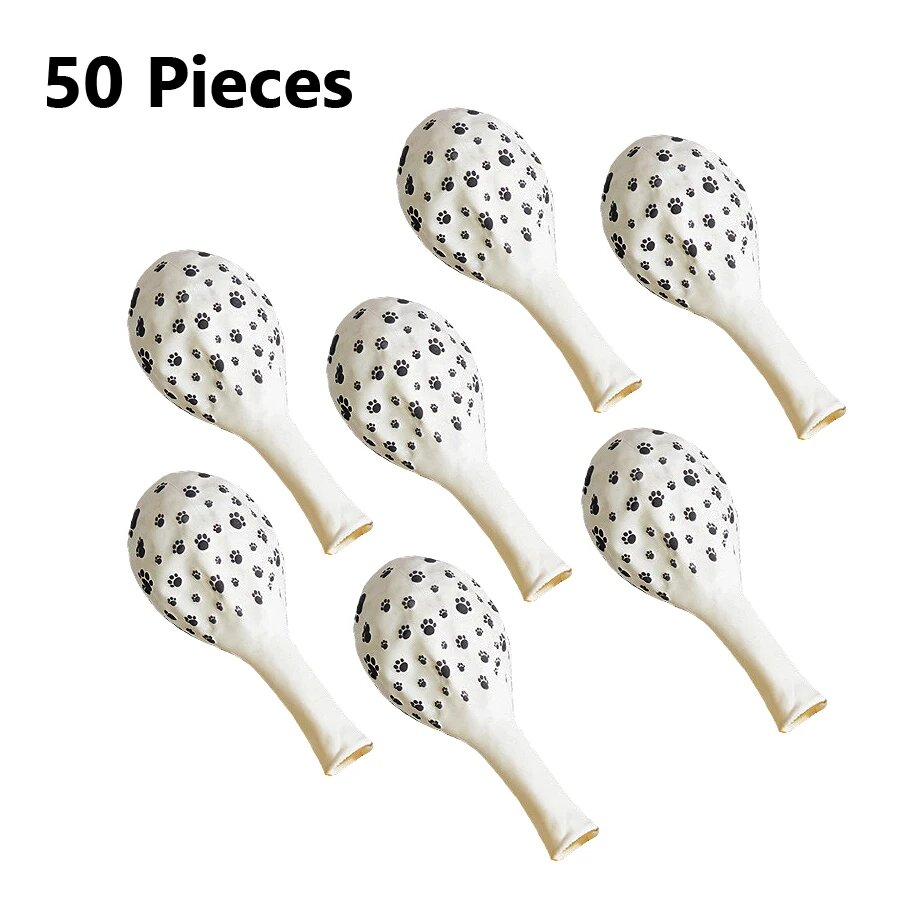 Латексные шары 12 дюймов с принтом собаки 50pcs