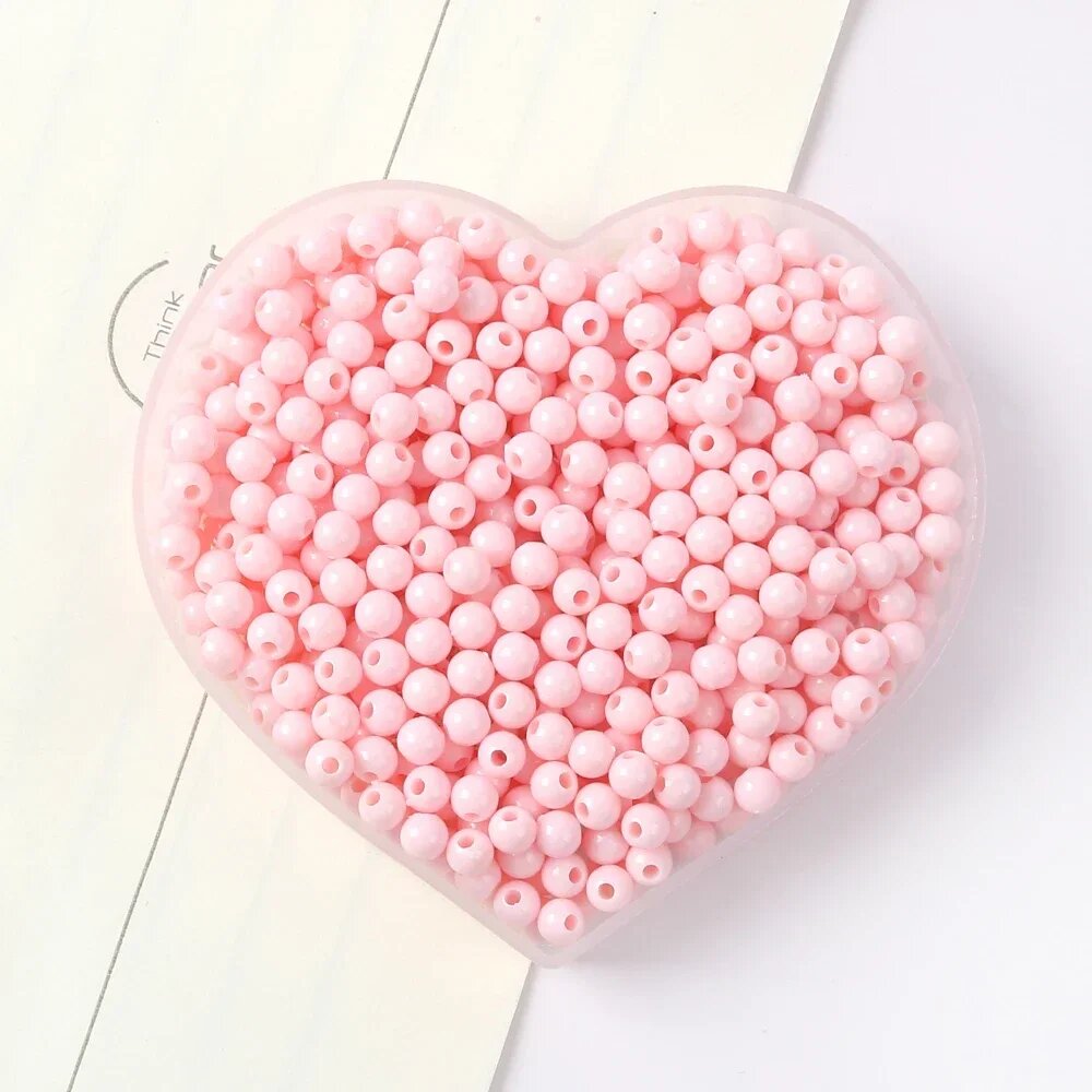 Круглые акриловые бусины 3мм 4мм 3mm x1000pcs, 29