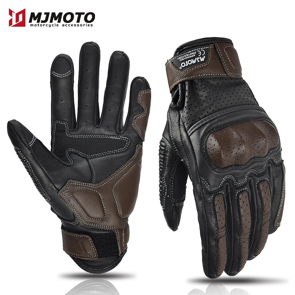 MOTOCENTRIC Кожаные перчатки MJ-G03/MJICON-10 XL, MJ-G03 Brown