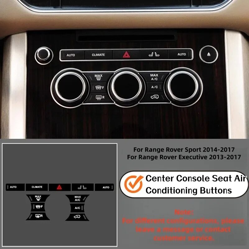 Накладка на кнопки центральной консоли для Range Rover Sport 2014-2017, для версии Executive 2013-2017, наклейка для управления режимом движения по бездорожью