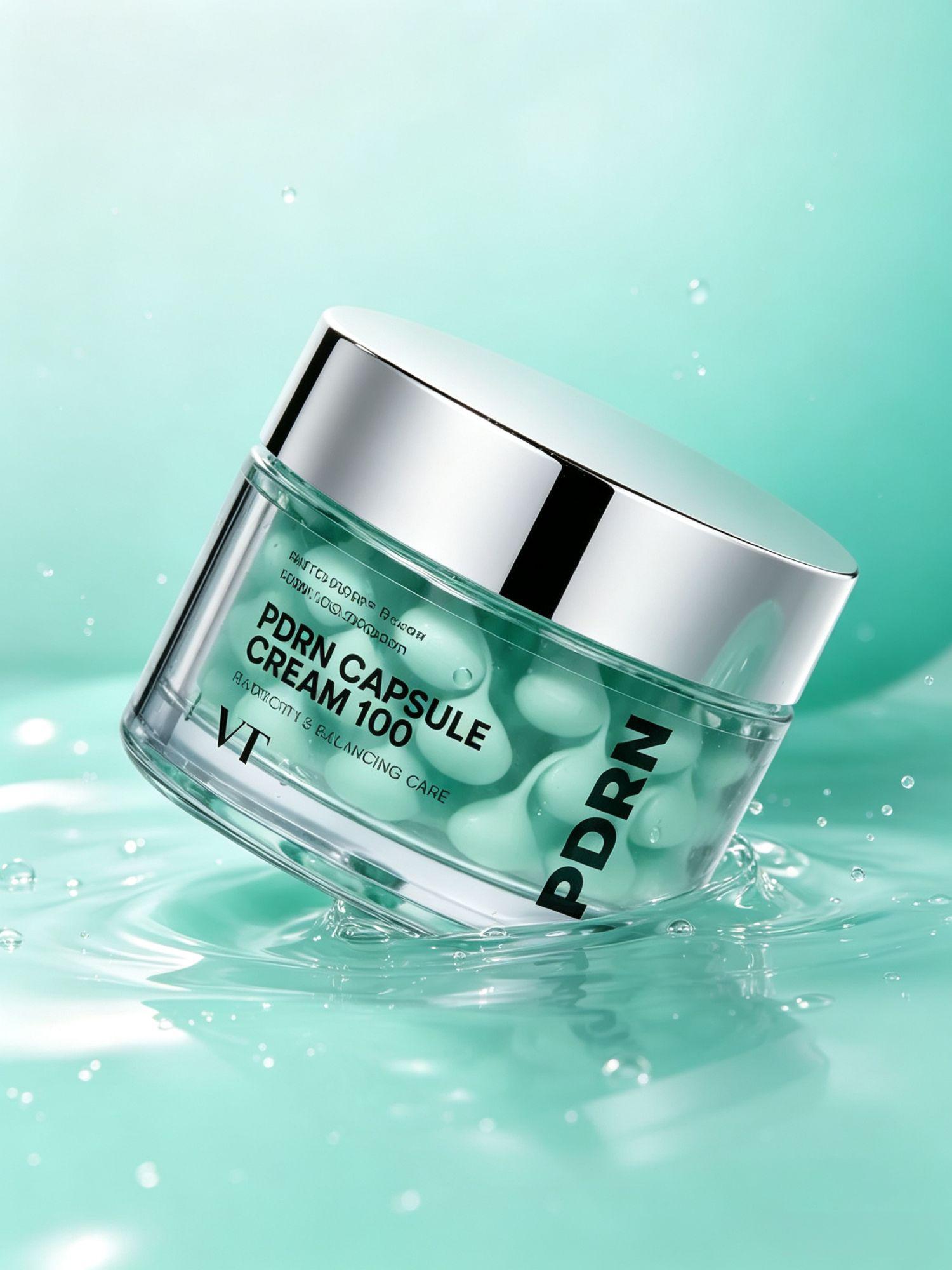 VT Cosmetics PDRN Capsule Cream 100 Подлинник, капсульный крем для лица с PDRN, интенсивное увлажнение кожи, 50 мл