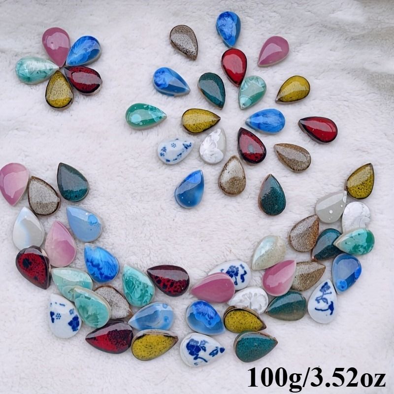 100 г/3.52oz DIY Частицы мозаики из капель воды на лепестках