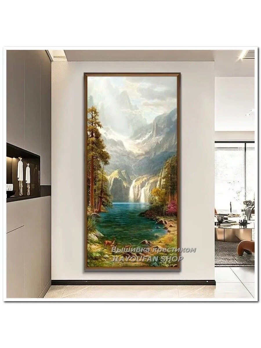 Набор для вышивания крестом 11CT, канва 60x110 см / готовая вышивка 50x100 см
