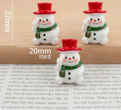 Резиновые кабошоны 3D рождественские чашки 100pcs