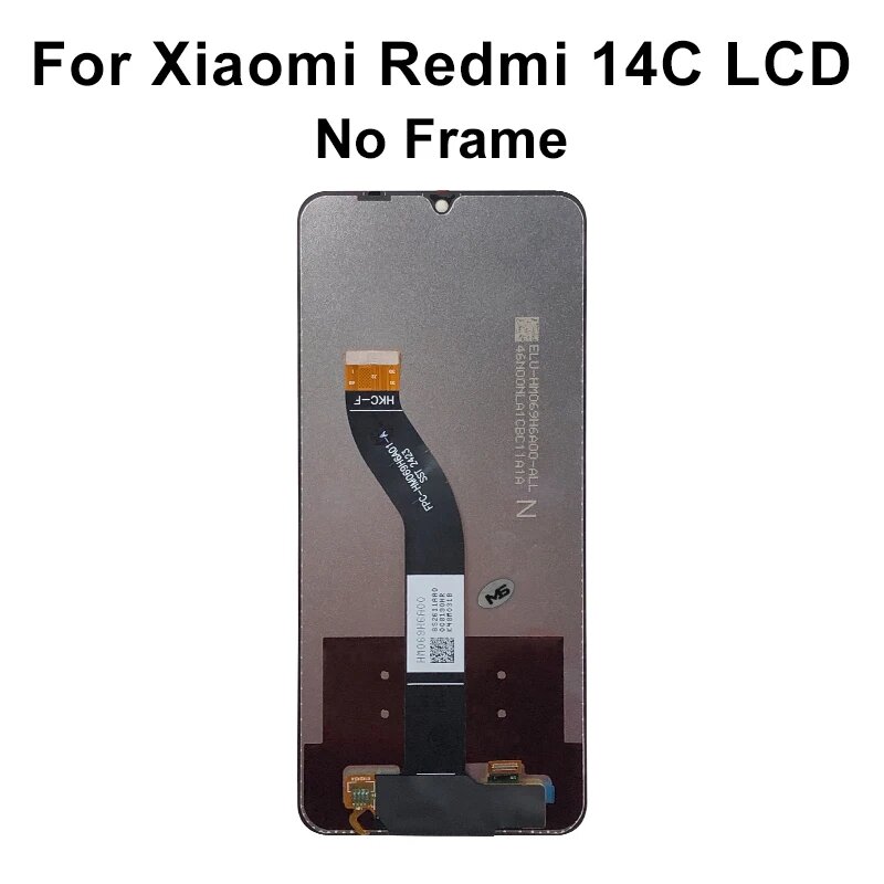 IPS для Xiaomi Redmi 14C ЖК-дисплей с сенсорной панелью и дигитайзером в сборе для Black NO Frame