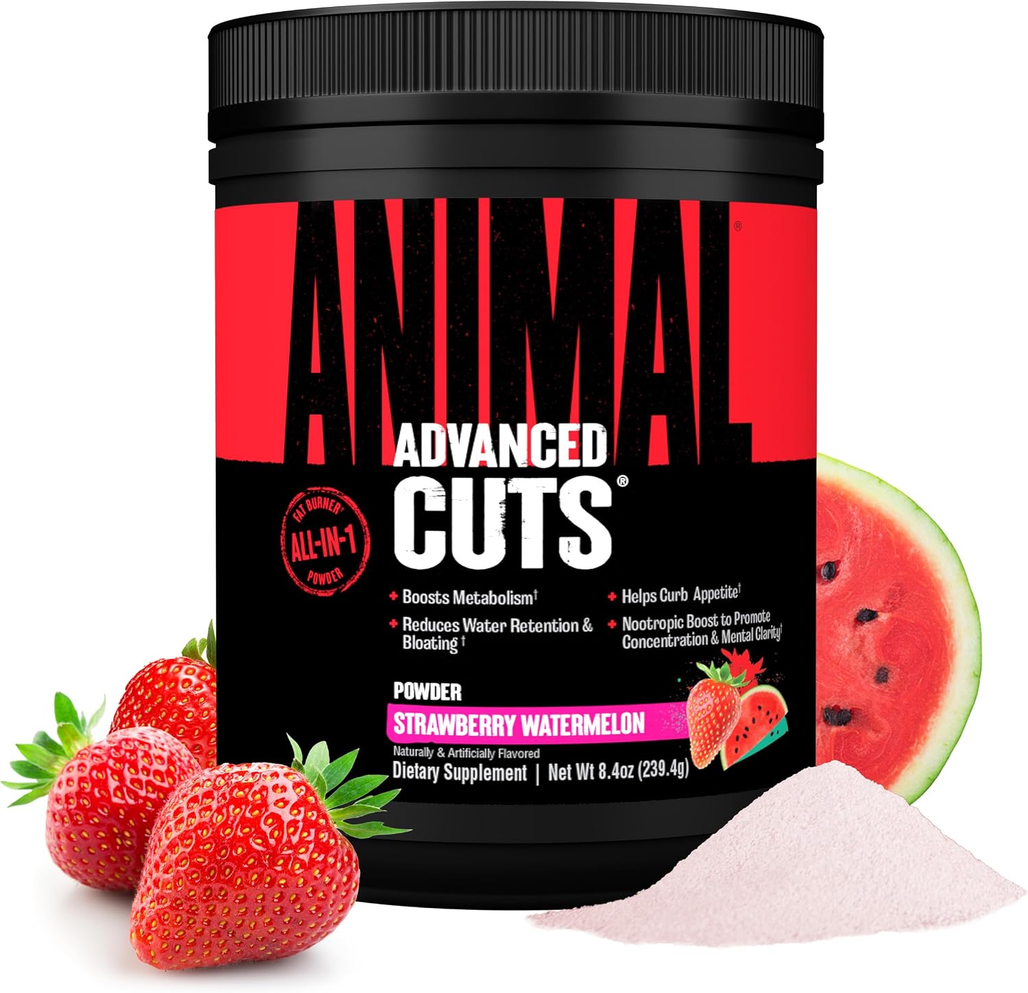 UNIVERSAL NUTRITION ANIMAL Advanced Cuts® Powder, Strawberry Watermelon, 8.4 oz (239.4 g)