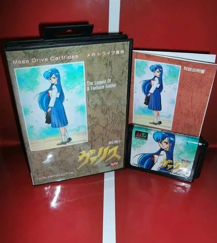 Игровая карта Valis с коробкой и руководством для 16-битной системы Sega MD Megadrive Genesis
