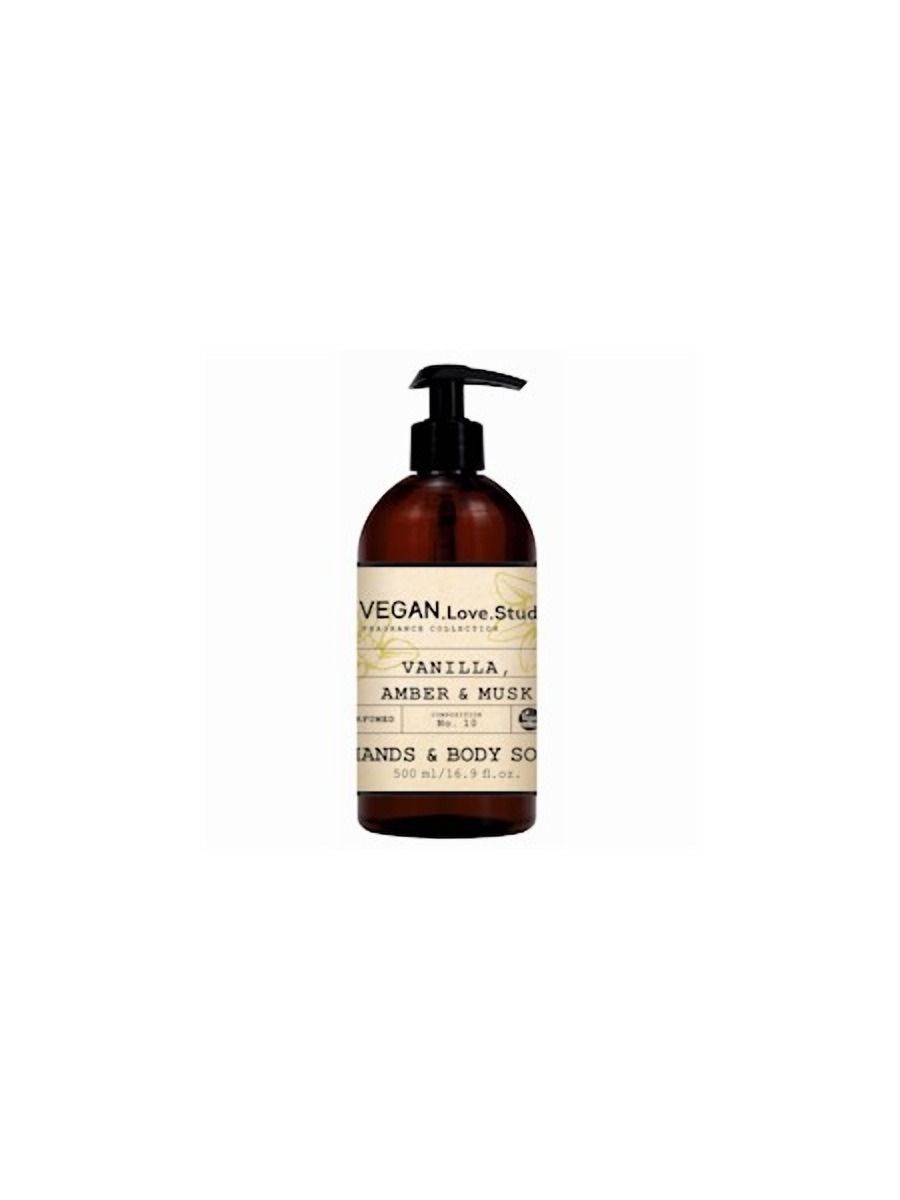 Жидкое мыло Vegan. Love. Studio vanilla-Amber-Musk, 500 мл