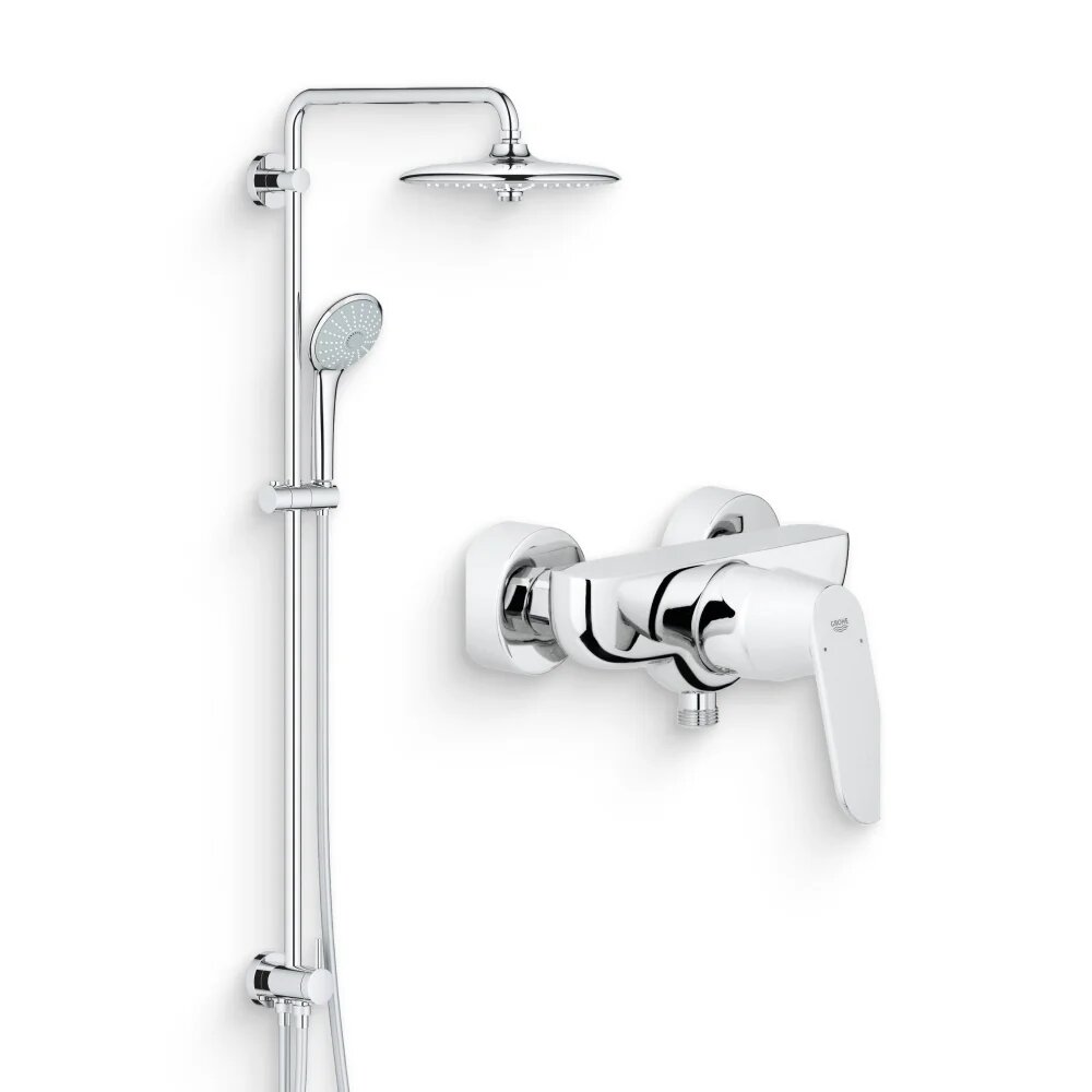 Душевой комплект Смеситель для душа Grohe Eurosmart Cosmopolitan 32837000 / Стойка Euphoria 27421002