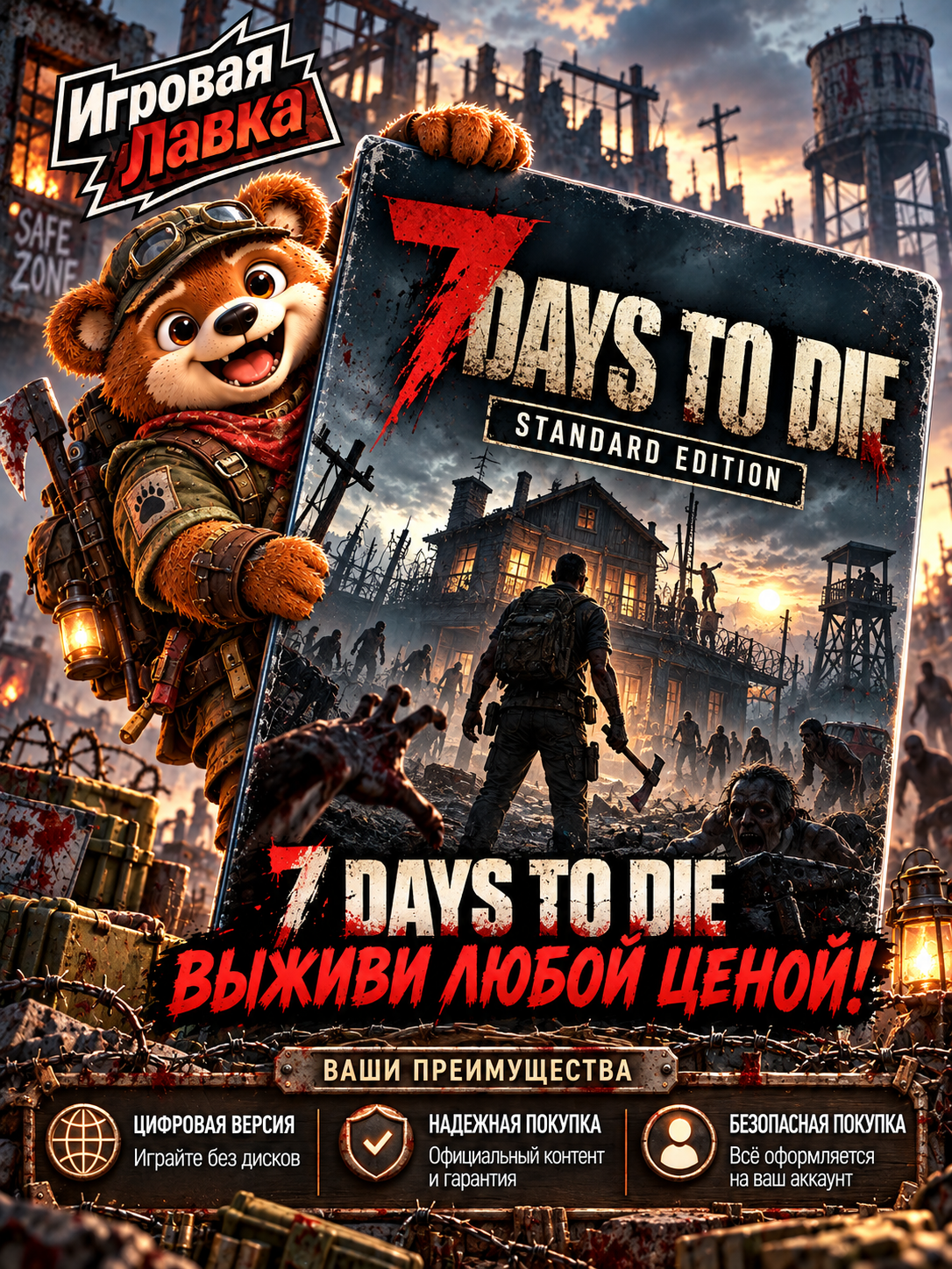 7 Days to Die для Steam PC (ПК), Россия | Подарком | Steam Gift