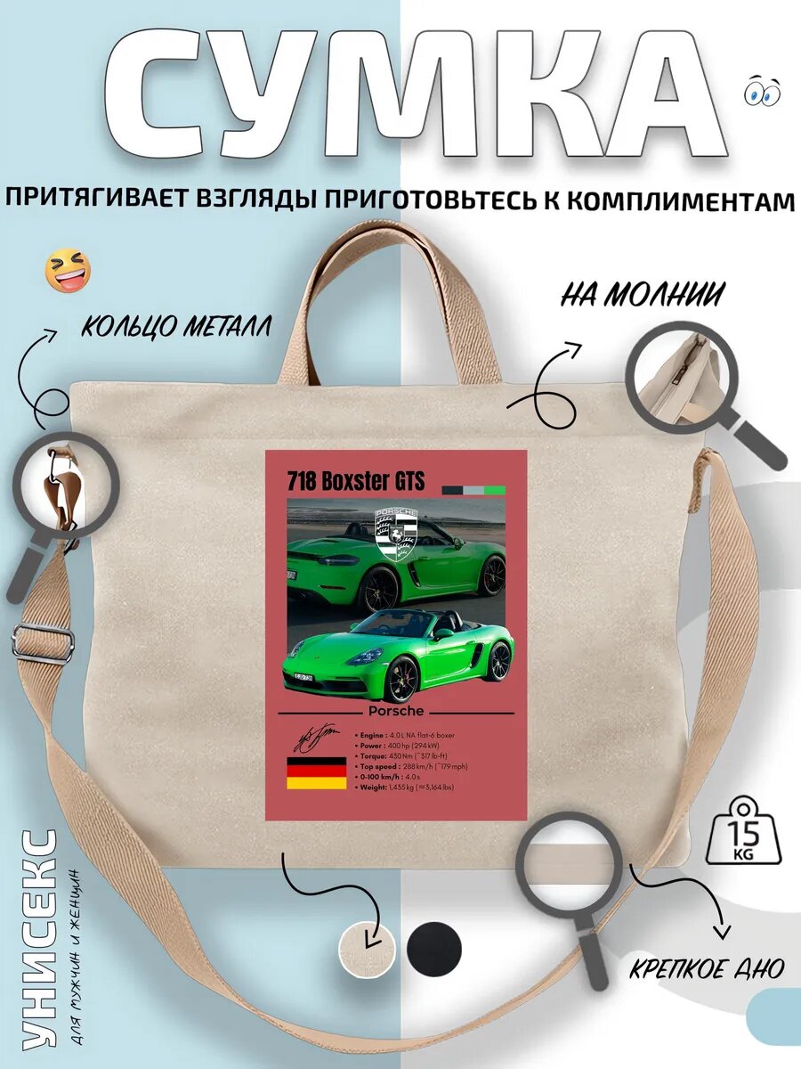Сумка шоппер  Porsche 718 Boxster GTS