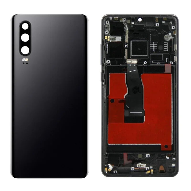 Для HUAWEI P30 для ELE-L29 ELE-L09 AL00 TL00 ELE-L04 протестирован Черный, Black Frame Cover