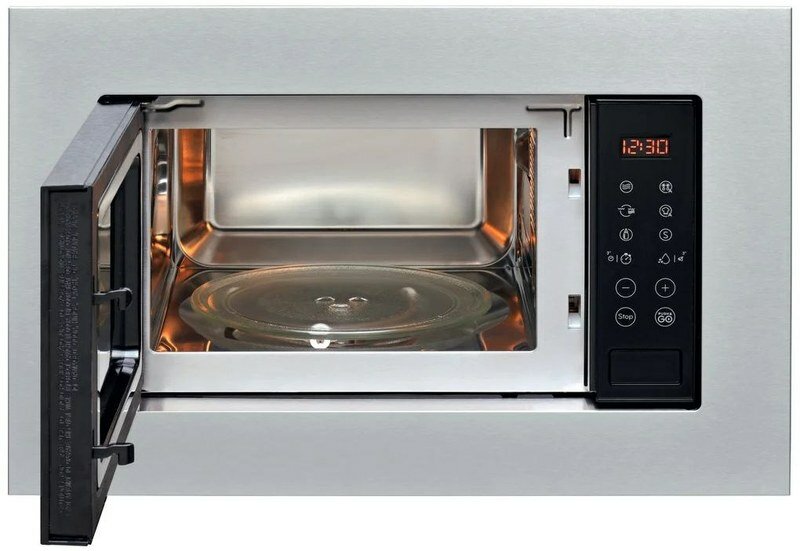 Встраиваемая СВЧ печь Indesit MWI 120 GX 20л 800Вт серебристо-черный