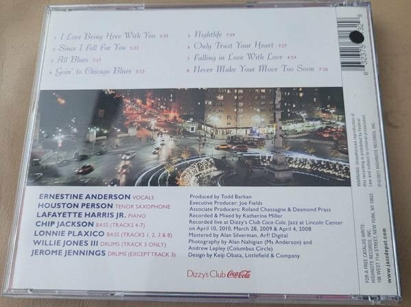 Музыка CD Ernestine Anderson - Nightlife Live At Dizzy's Club Coca-Cola