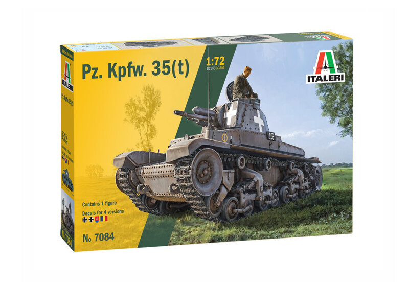 Сборная модель "Техника и вооружение Pz. Kpfw. 35(t)" (1:72), артикул 7084
