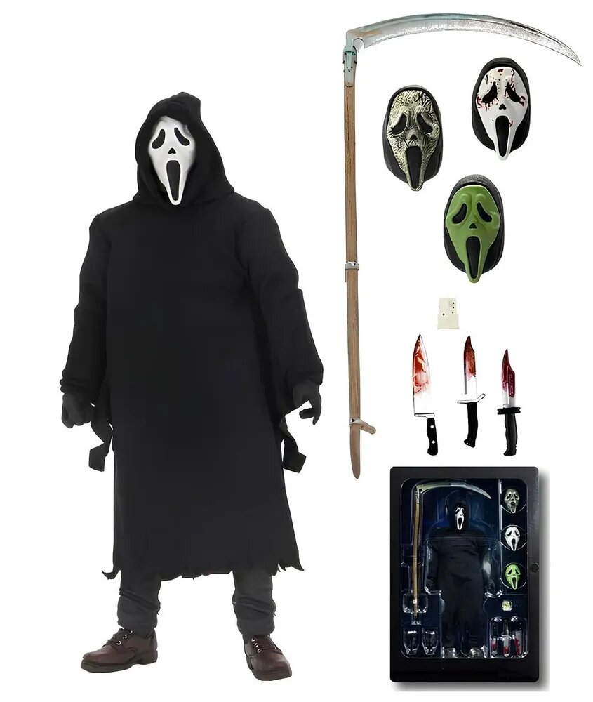 Фигурка Крик Призрачное лицо / Scream Ghostface (18см) NECA