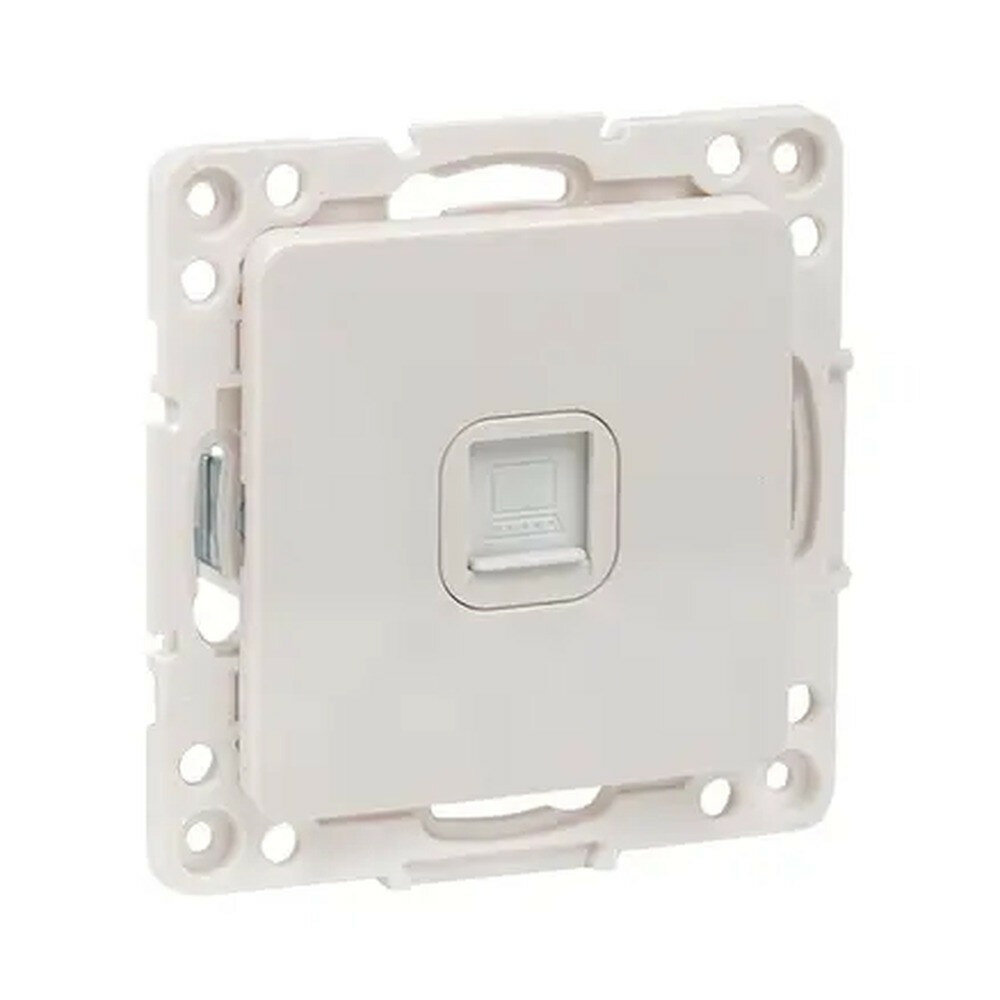 Механизм розетки RJ-45 EKF Стокгольм, 1-местный, белый