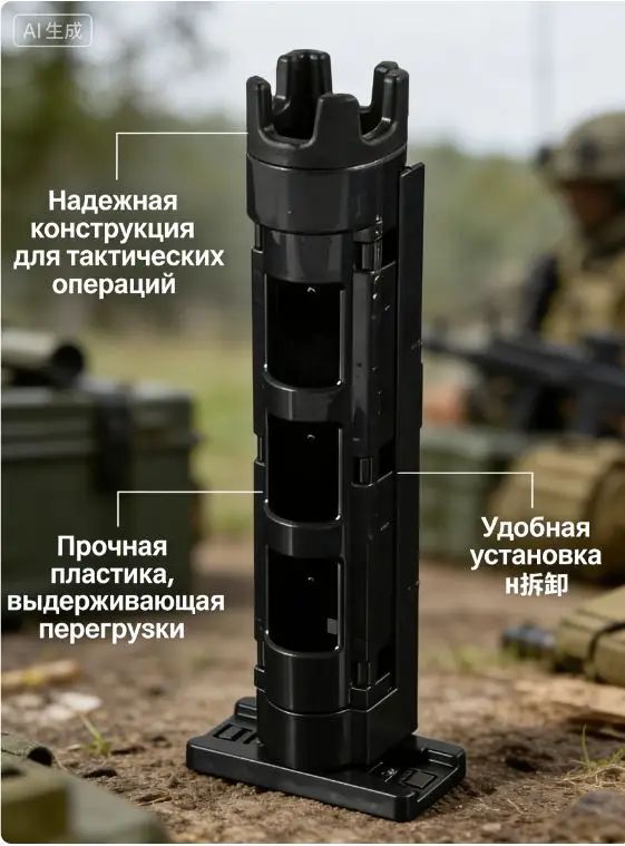 Держатель для спиннинга на ящик,28*3,5 см,1 шт