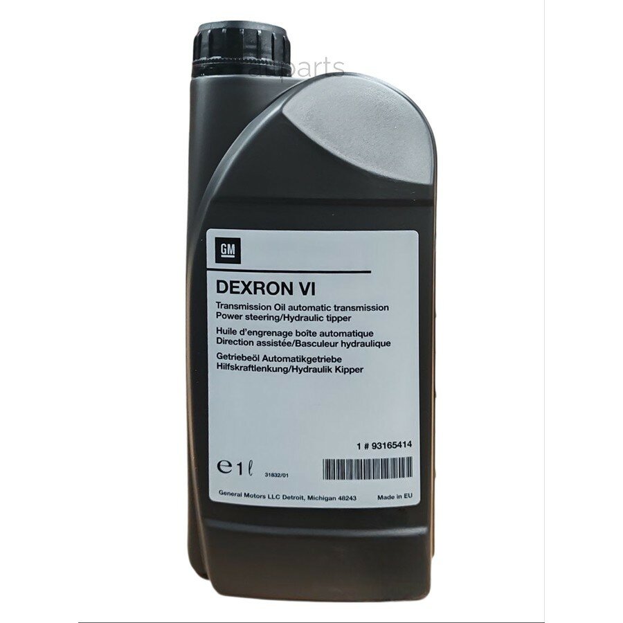 GENERAL MOTORS '93165414 Масло ATF DEXRON 6 a-j (5L A-J)